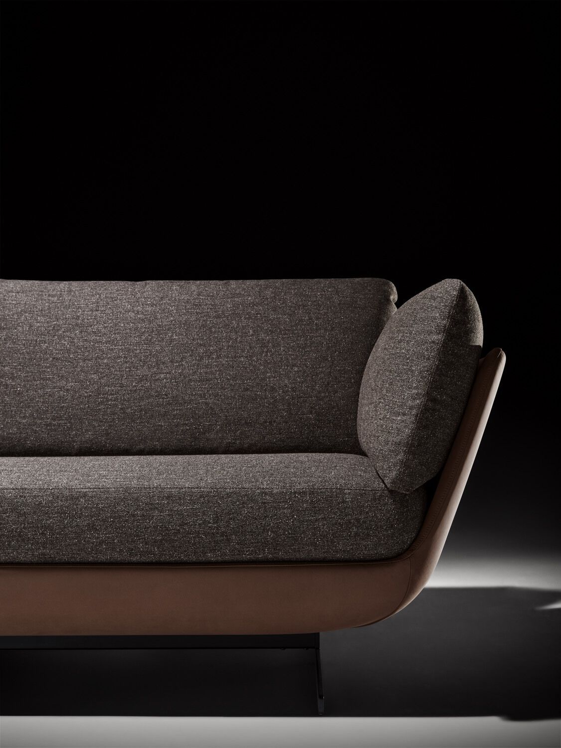 BIGGIE MONO 3 seater fabric sofa By Twils | design Luca Nichetto