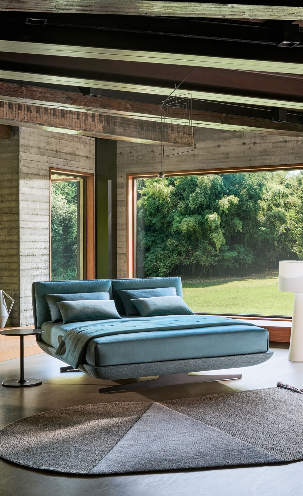 BIGGIE Leather double bed with upholstered headboard By Twils | design ...