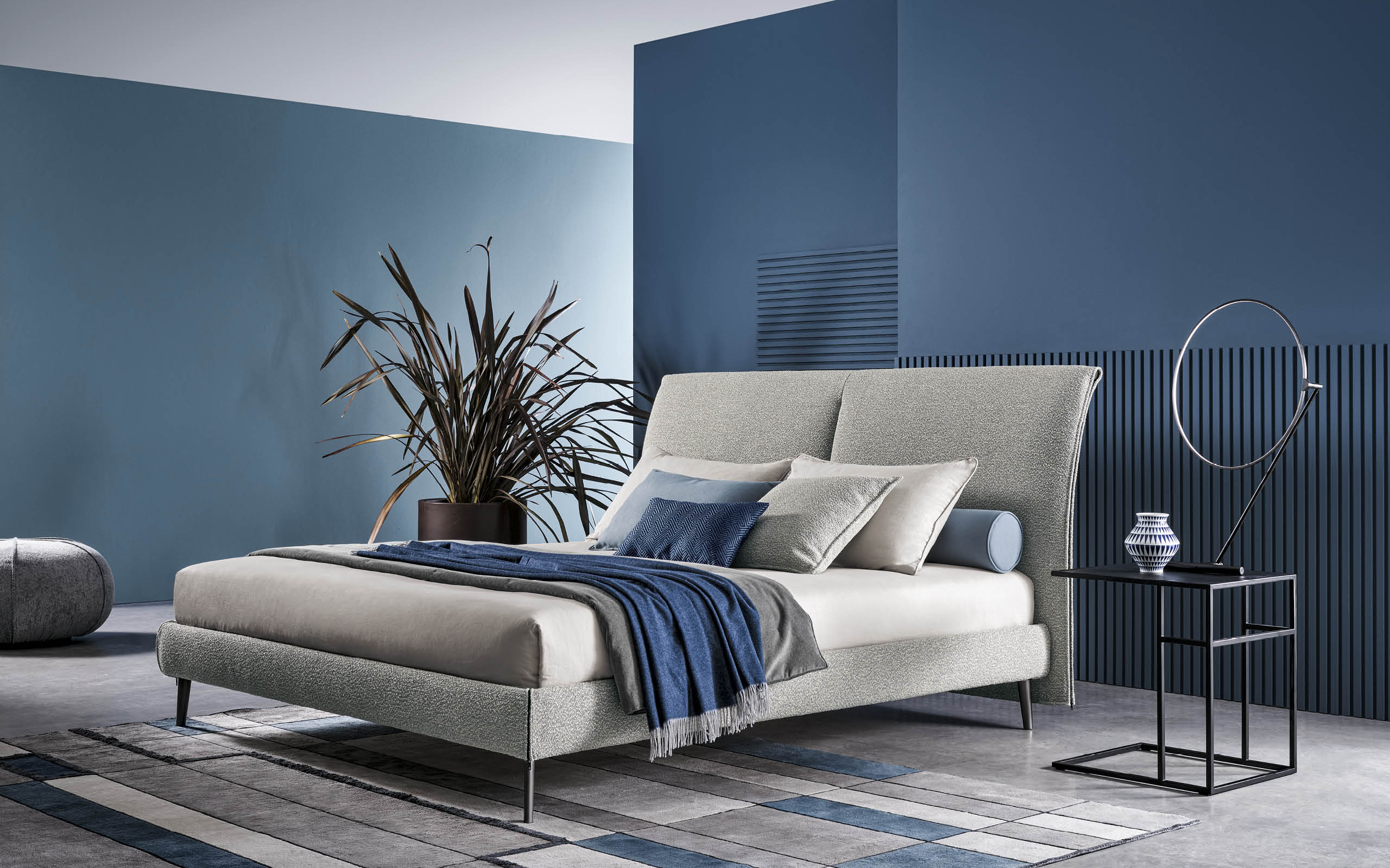 SAIL Double bed with upholstered headboard By Twils | design Palomba ...