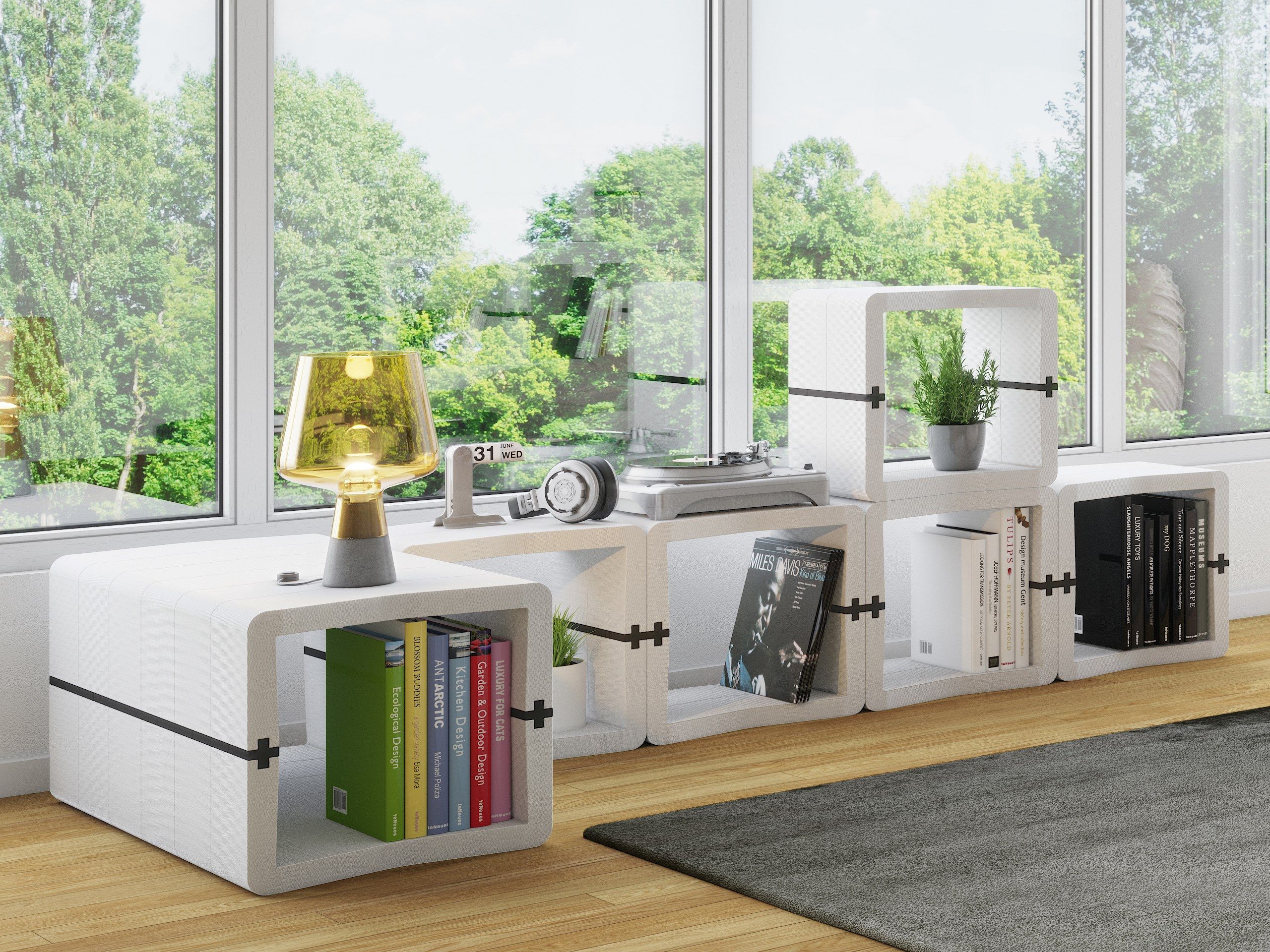 U-CUBE | Open bookcase By Movisi design Marine Peyre