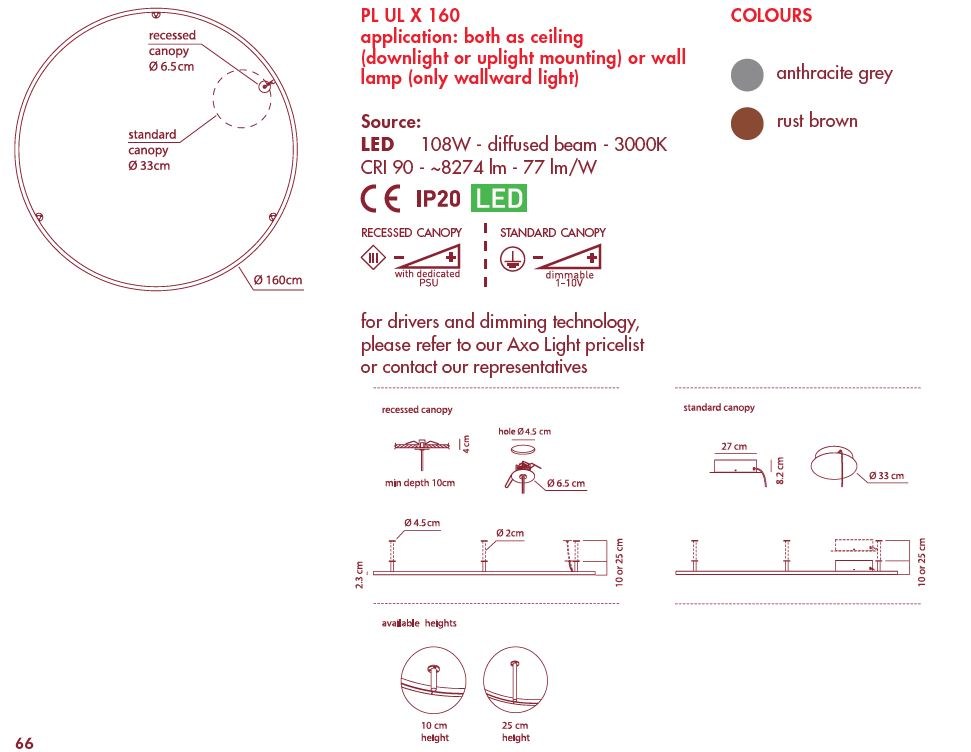 U-LIGHT LED aluminium ceiling lamp By AXOLIGHT | design Timo Ripatti