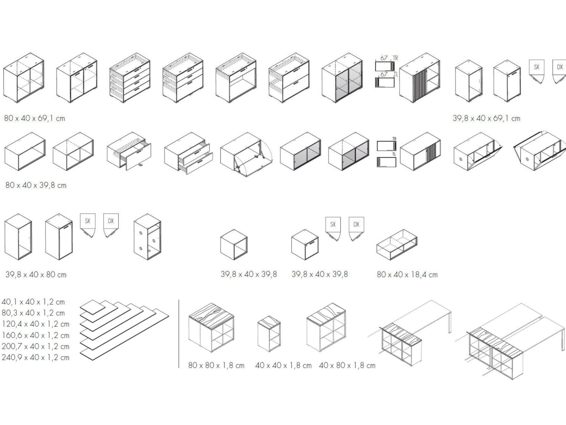 UBI Freestanding Modular wooden office shelving By Bralco | design ...