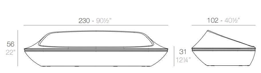 UFO | Garden sofa By VONDOM design Ora Ito