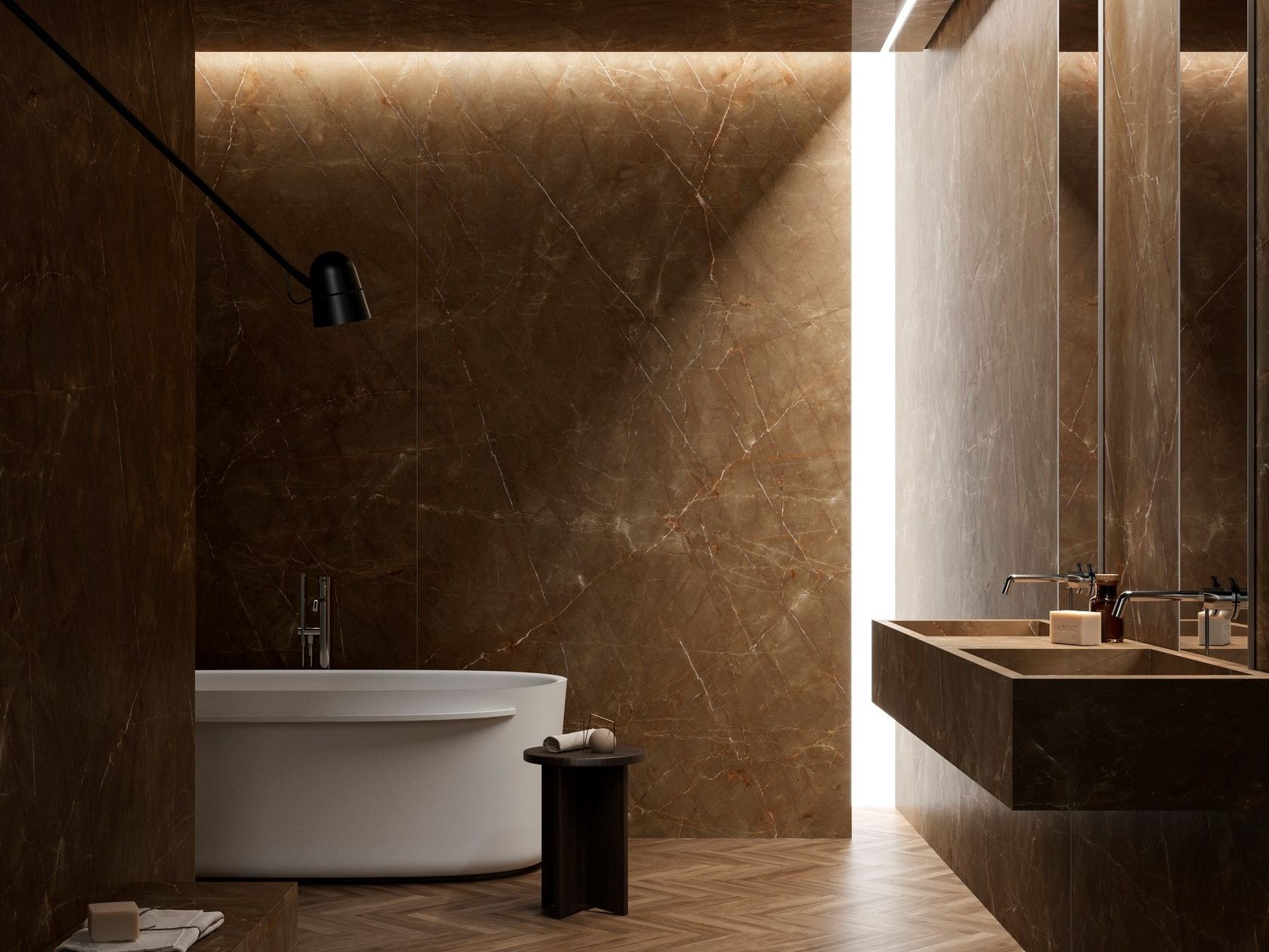 Porcelain stoneware wall/floor tiles with marble effect ULTRA MARMI - PULPIS BRONZE ULTRA MARMI ...