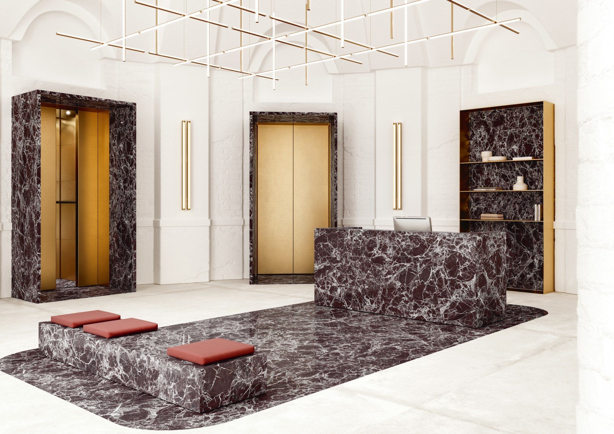 Porcelain stoneware wall/floor tiles with marble effect ULTRA MARMI ...
