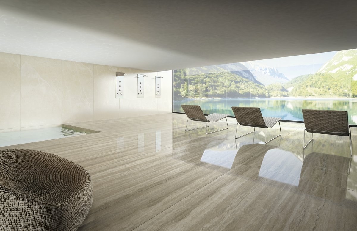 Pavimento/rivestimento effetto marmo ULTRA MARMI - TRAVERTINO SANTA ...