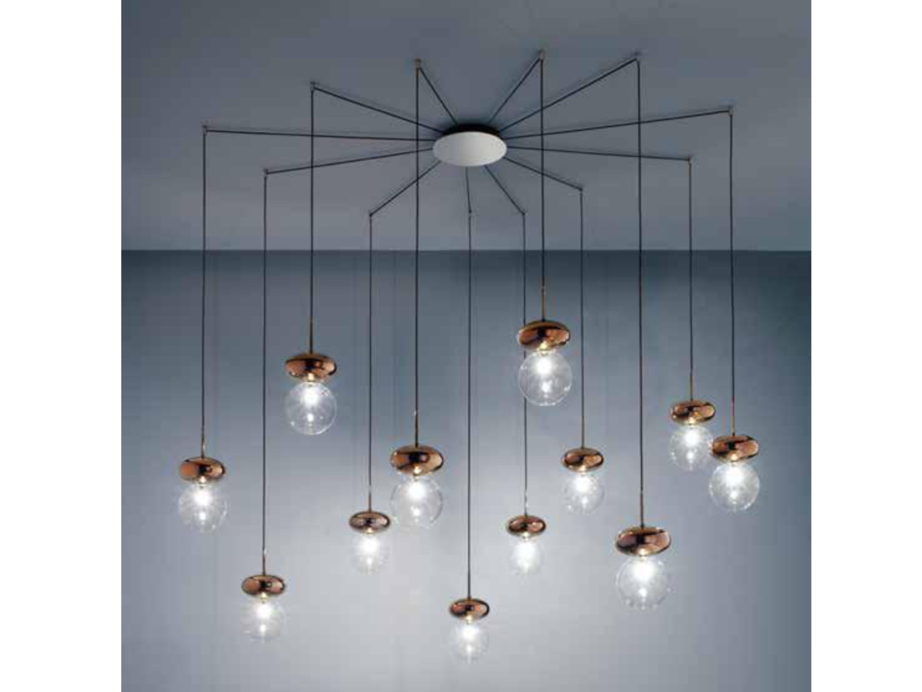 UNICA | Borosilicate glass pendant lamp Unica Collection By Fisionarte