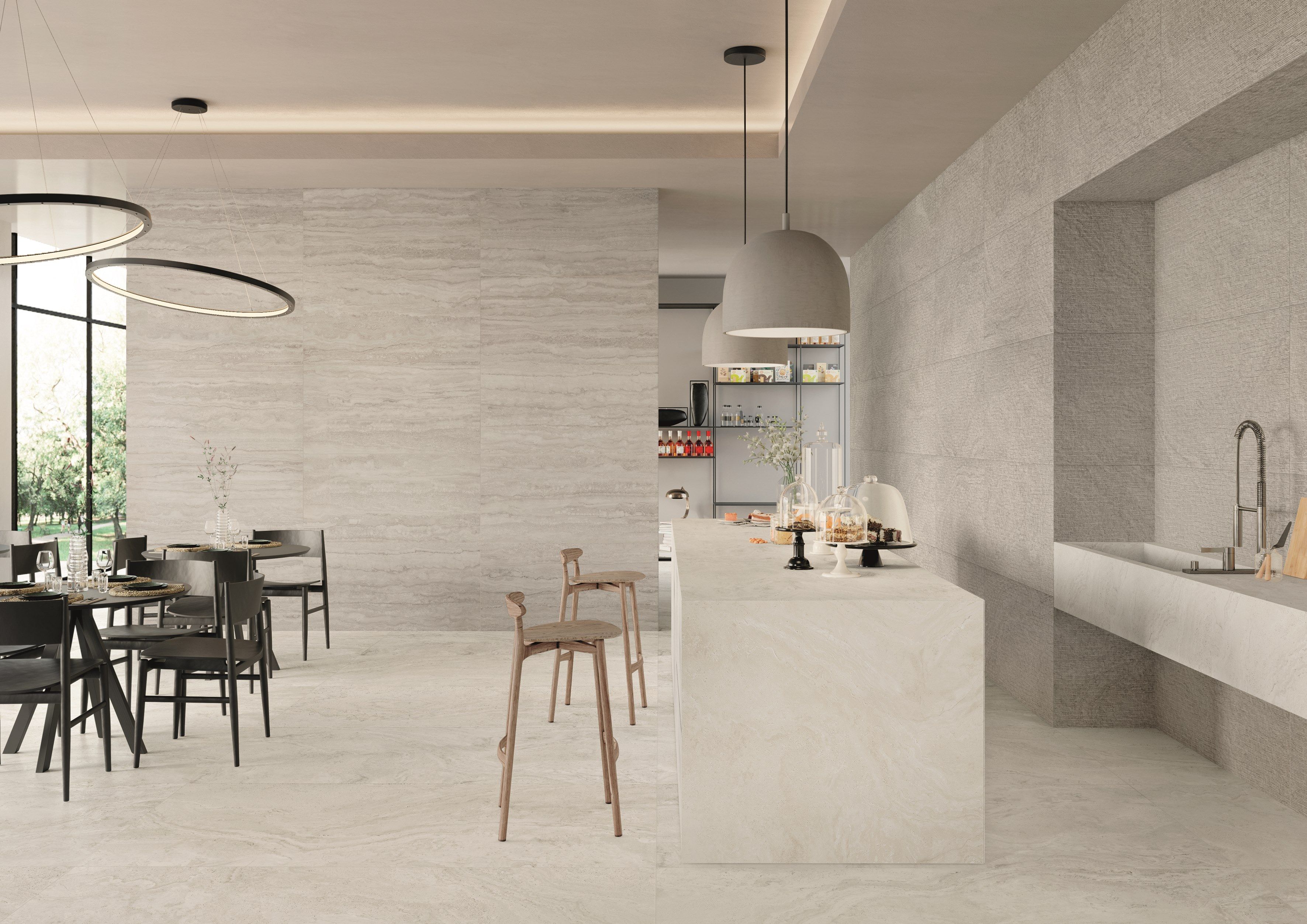 Wall/floor tiles with travertine effect UNIQUE TRAVERTINE SILVER Unique ...