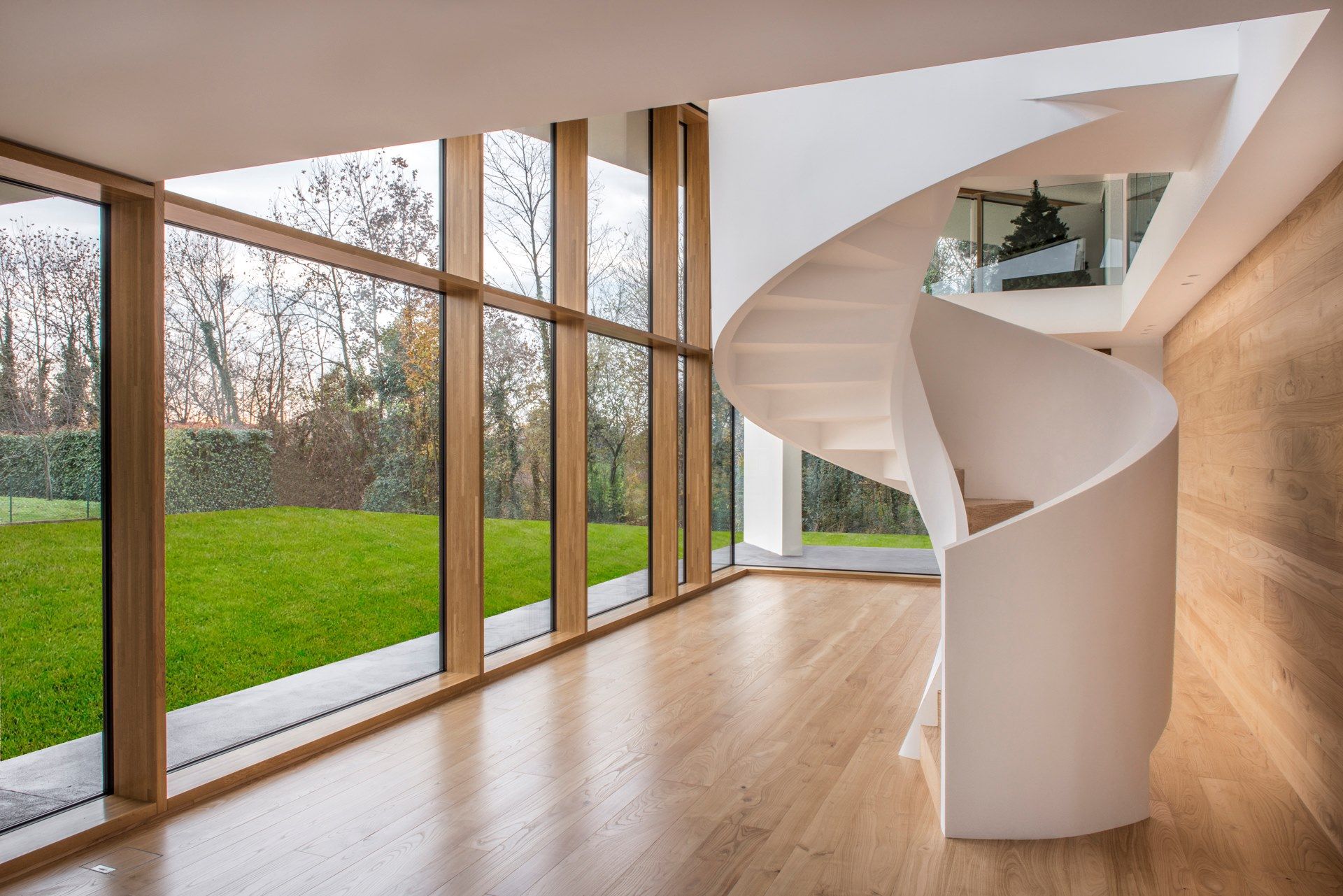 Laminated wood Continuous facade system UNI_THERM By UNIFORM