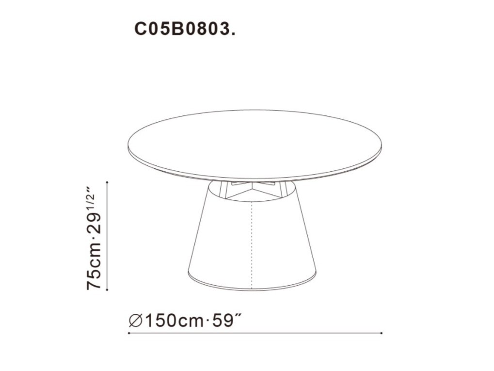 UNITY | Marble table Round table with marble top and eco leather base ...