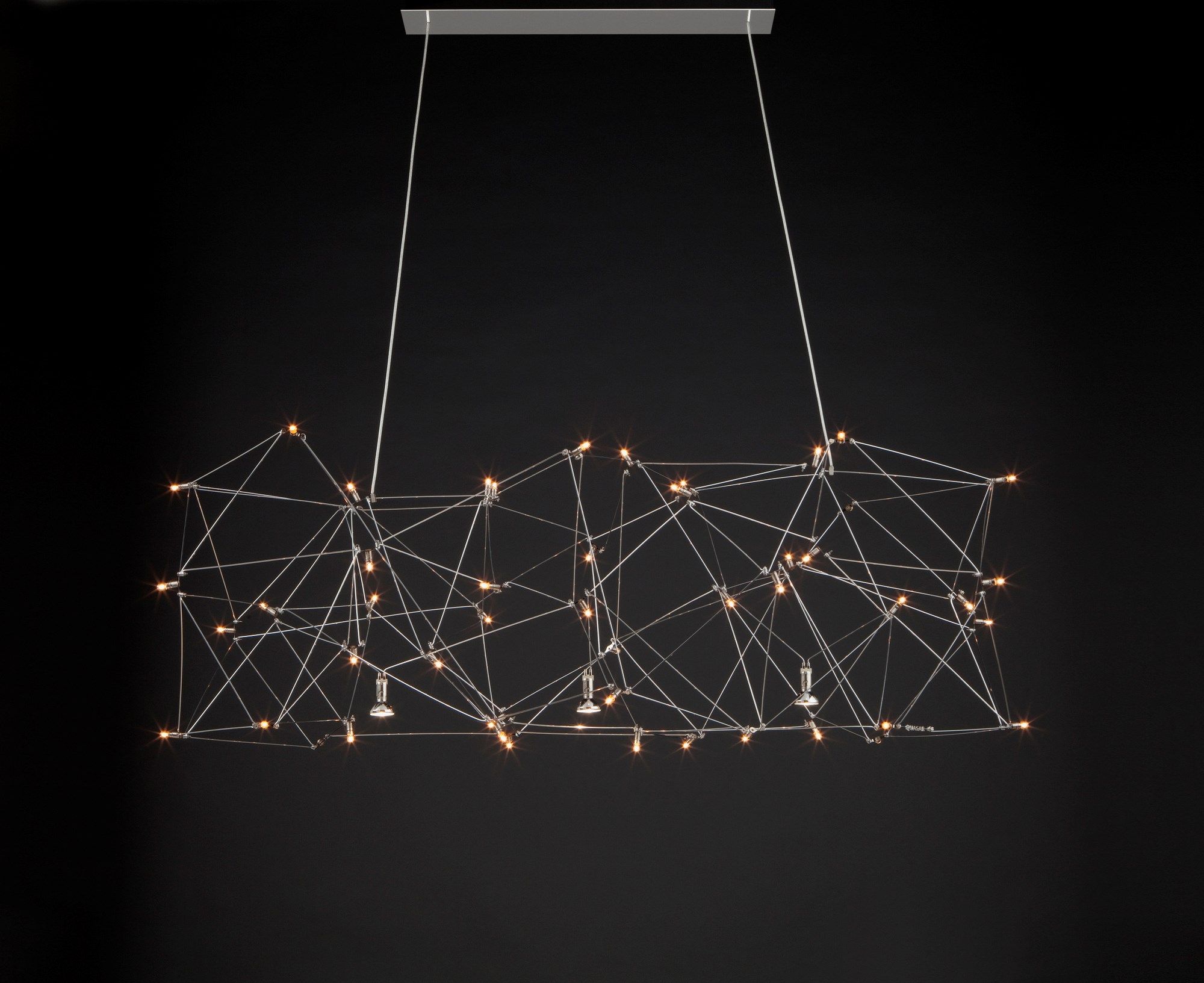 LED nickel pendant lamp UNIVERSE By Quasar