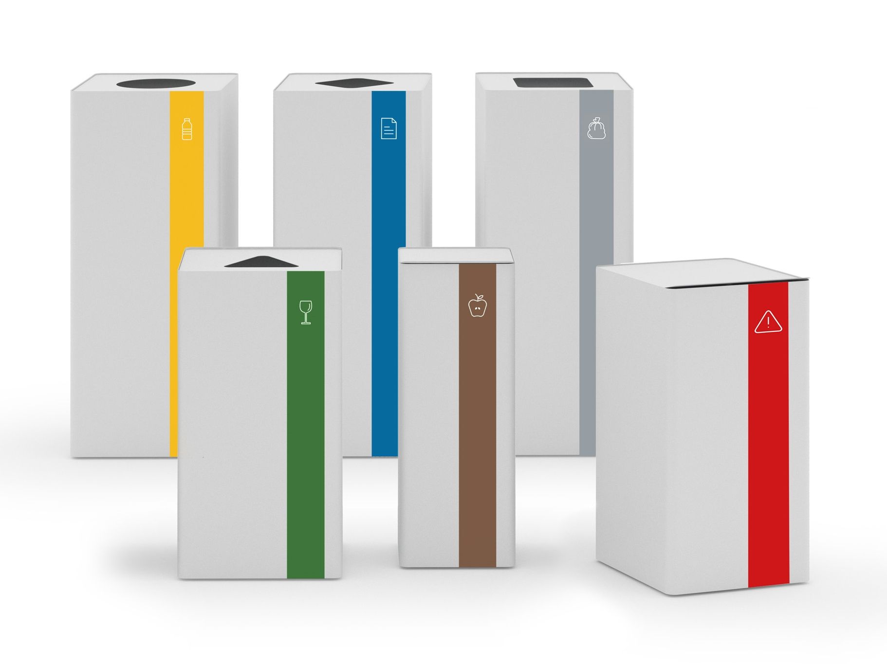 Recycling containers for waste sorting UNIX By REXITE