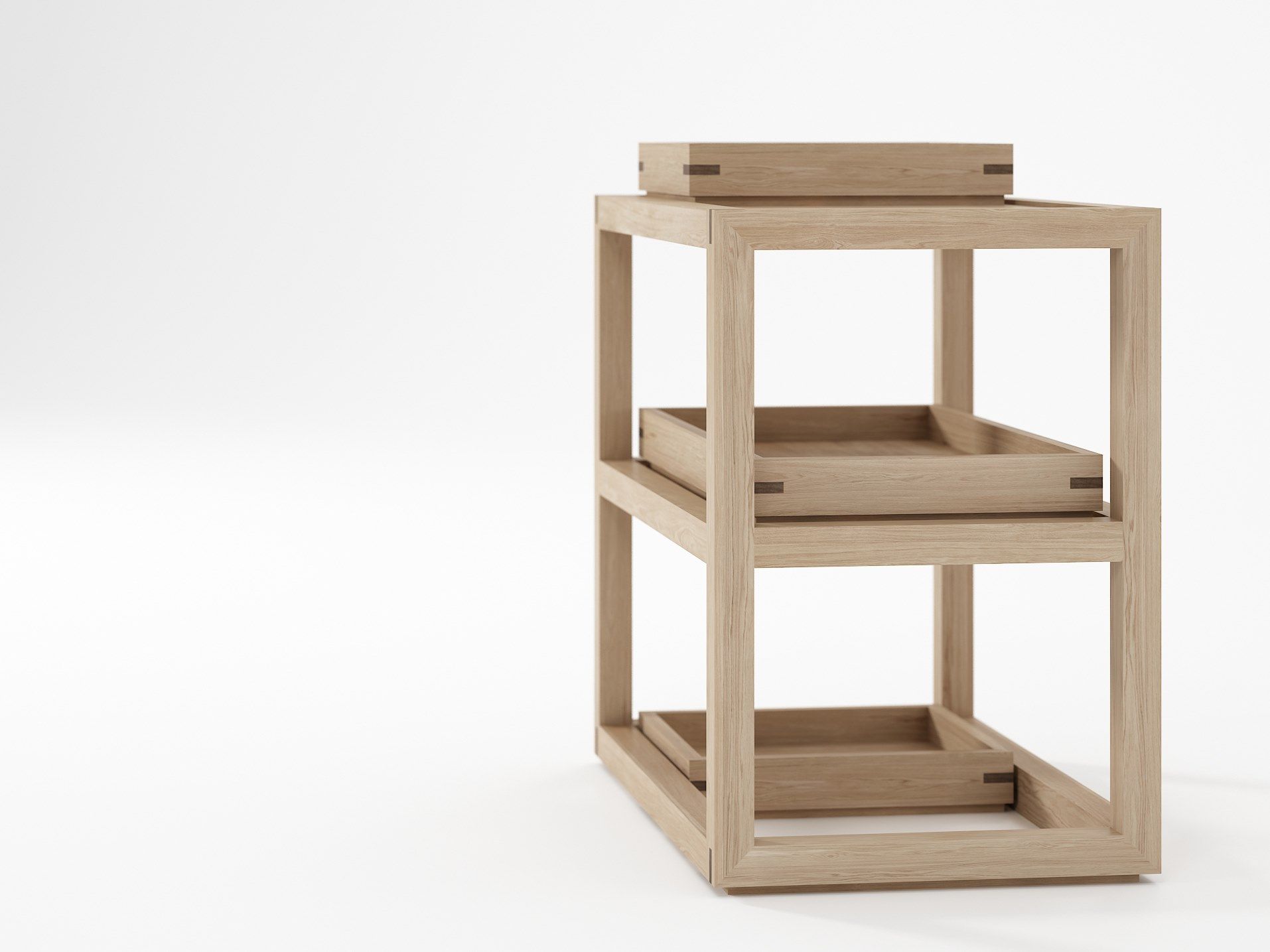 UP & DOWN HORIZONTAL I shelving unit By KARPENTER design Hugues Revuelta