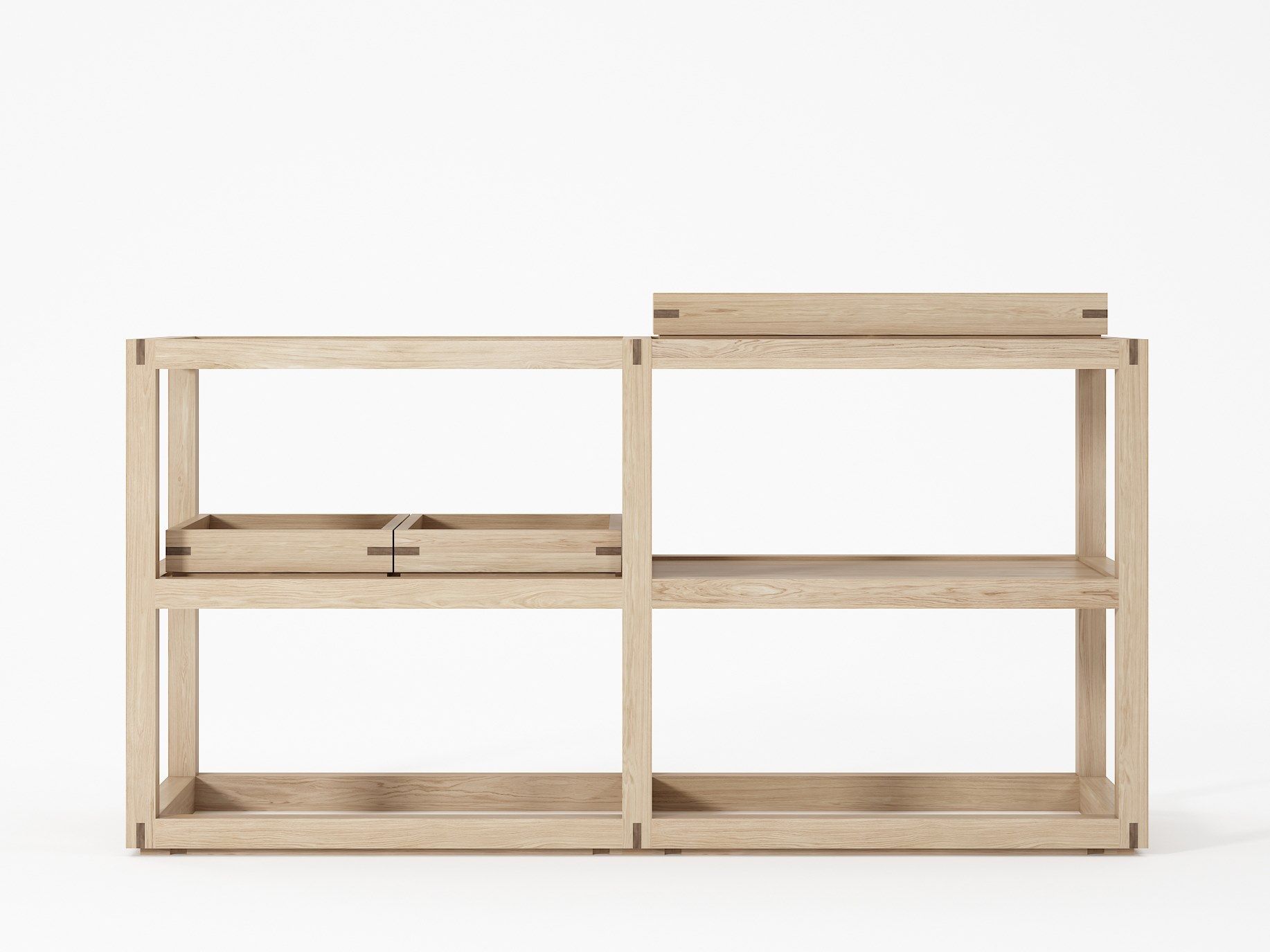 UP & DOWN HORIZONTAL II Shelving unit By KARPENTER | design Hugues Revuelta