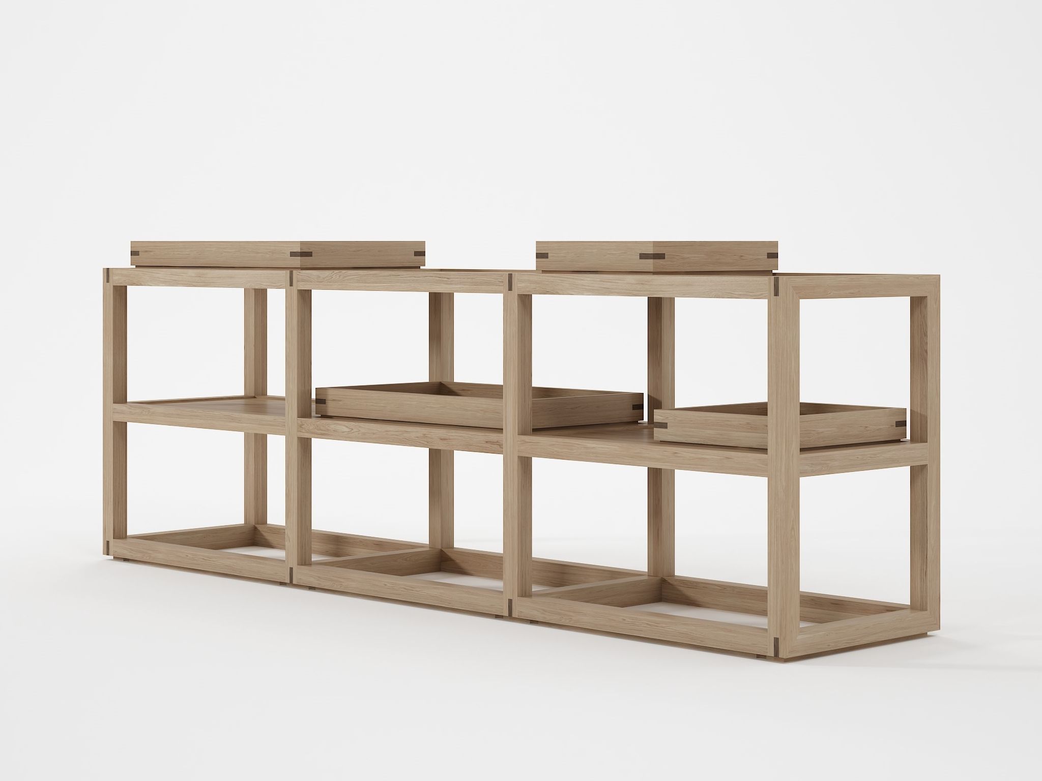 UP & DOWN HORIZONTAL III shelving unit By KARPENTER design Hugues Revuelta