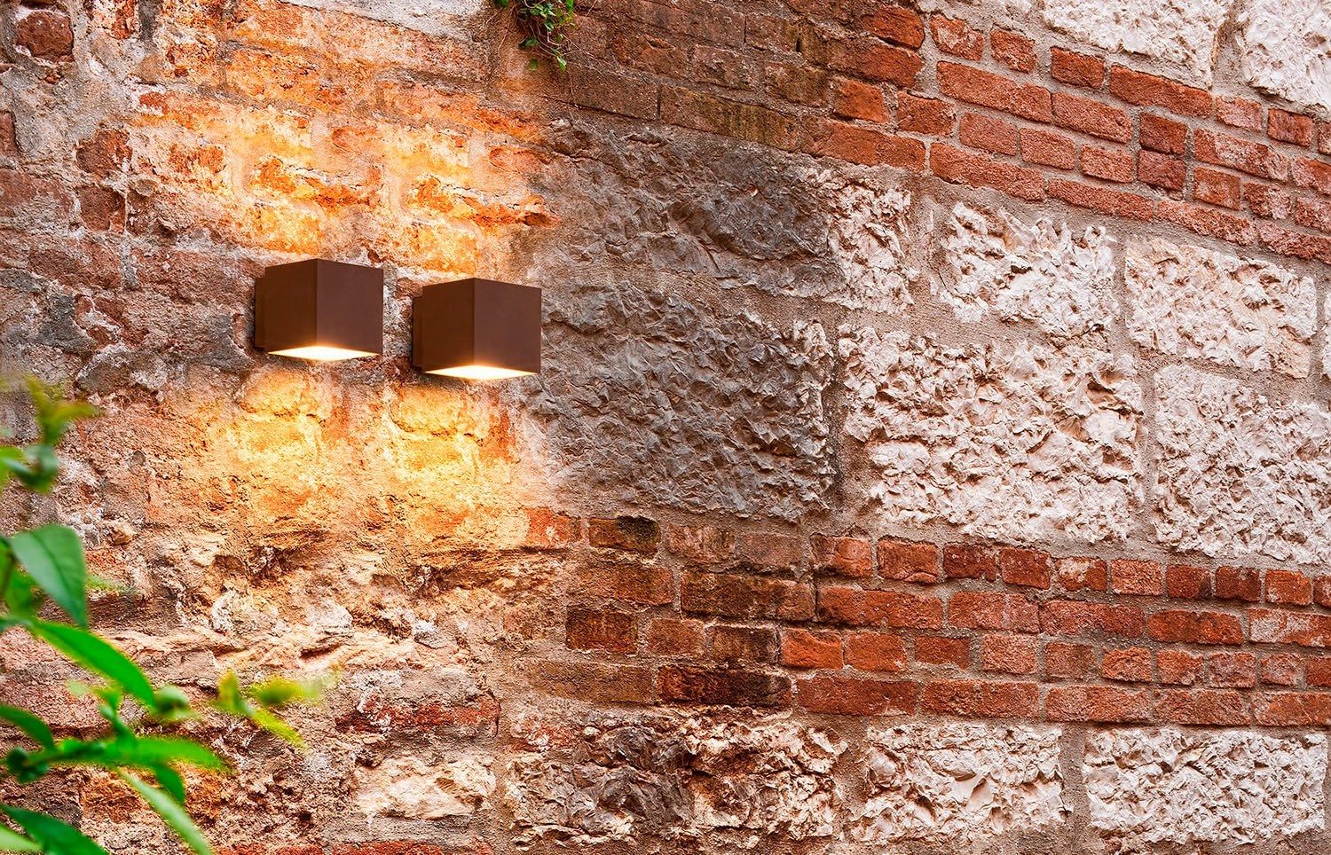 LED direct-indirect light outdoor wall lamp UP&DOWN By Olev