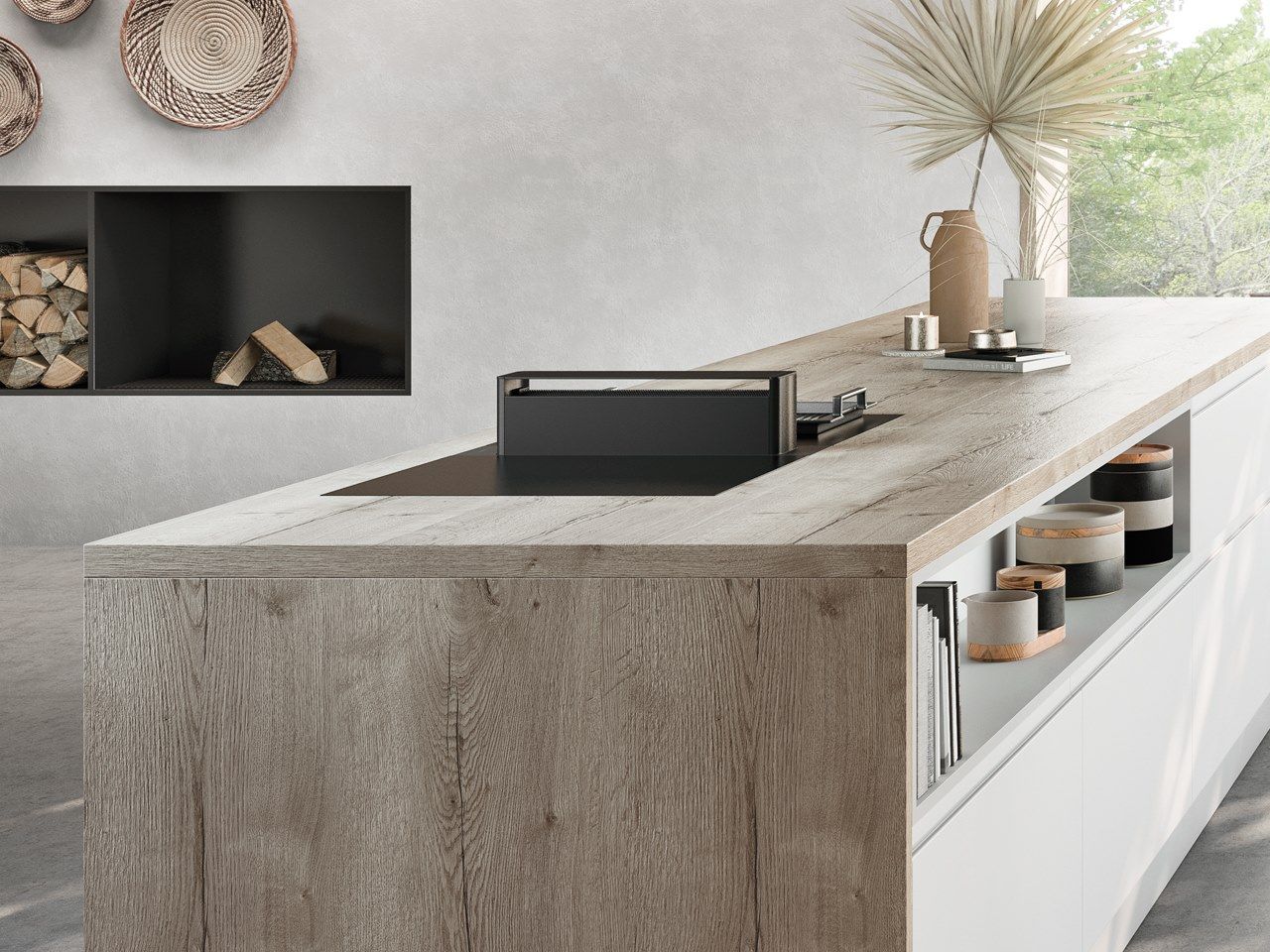 NOVY UP Induction flush-mount hob with integrated hood By NOVY