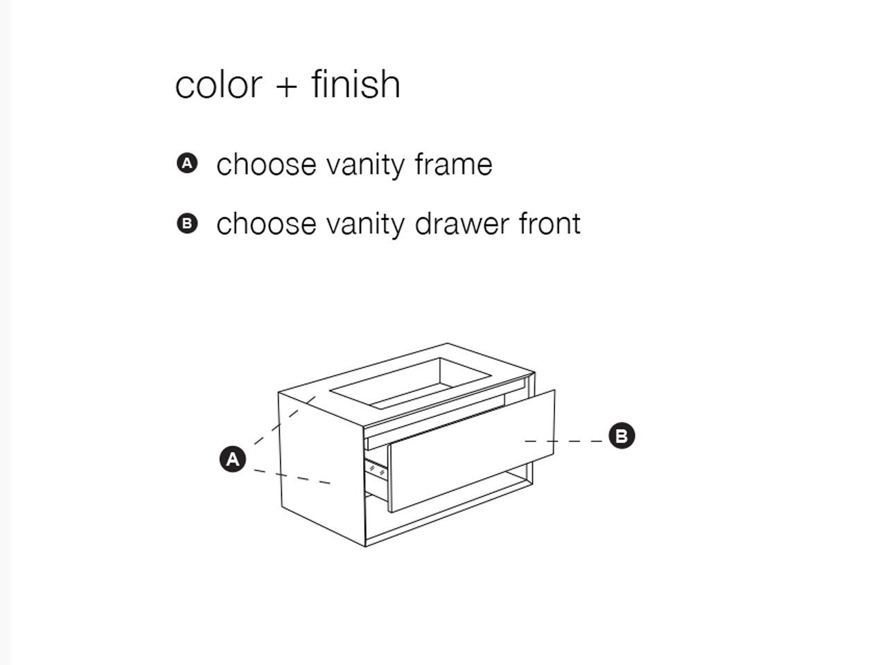UP VANITY FENIX | Single vanity unit 45° Fenix Collection By Blu ...