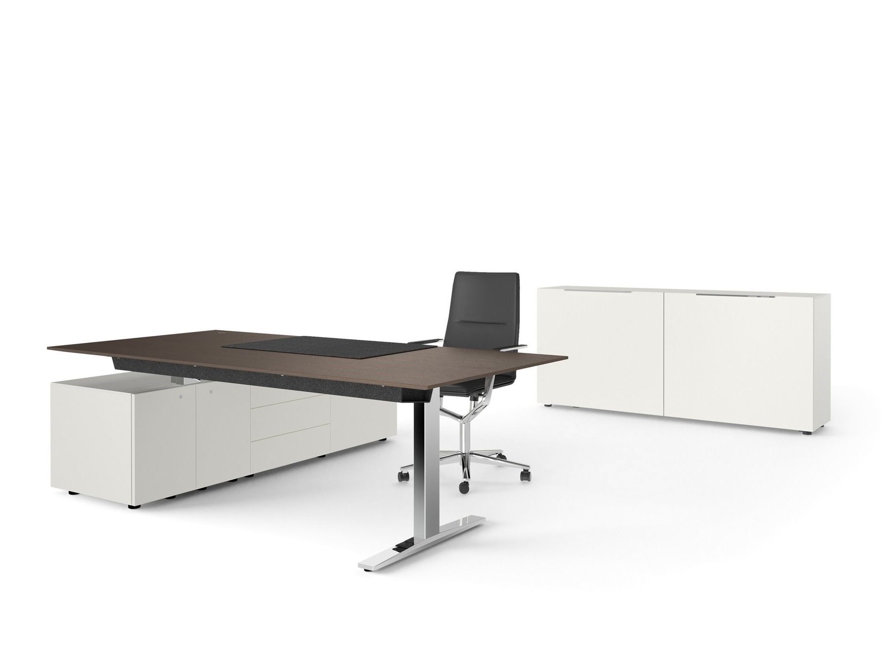 UPSITE Height-adjustable rectangular office desk By RENZ