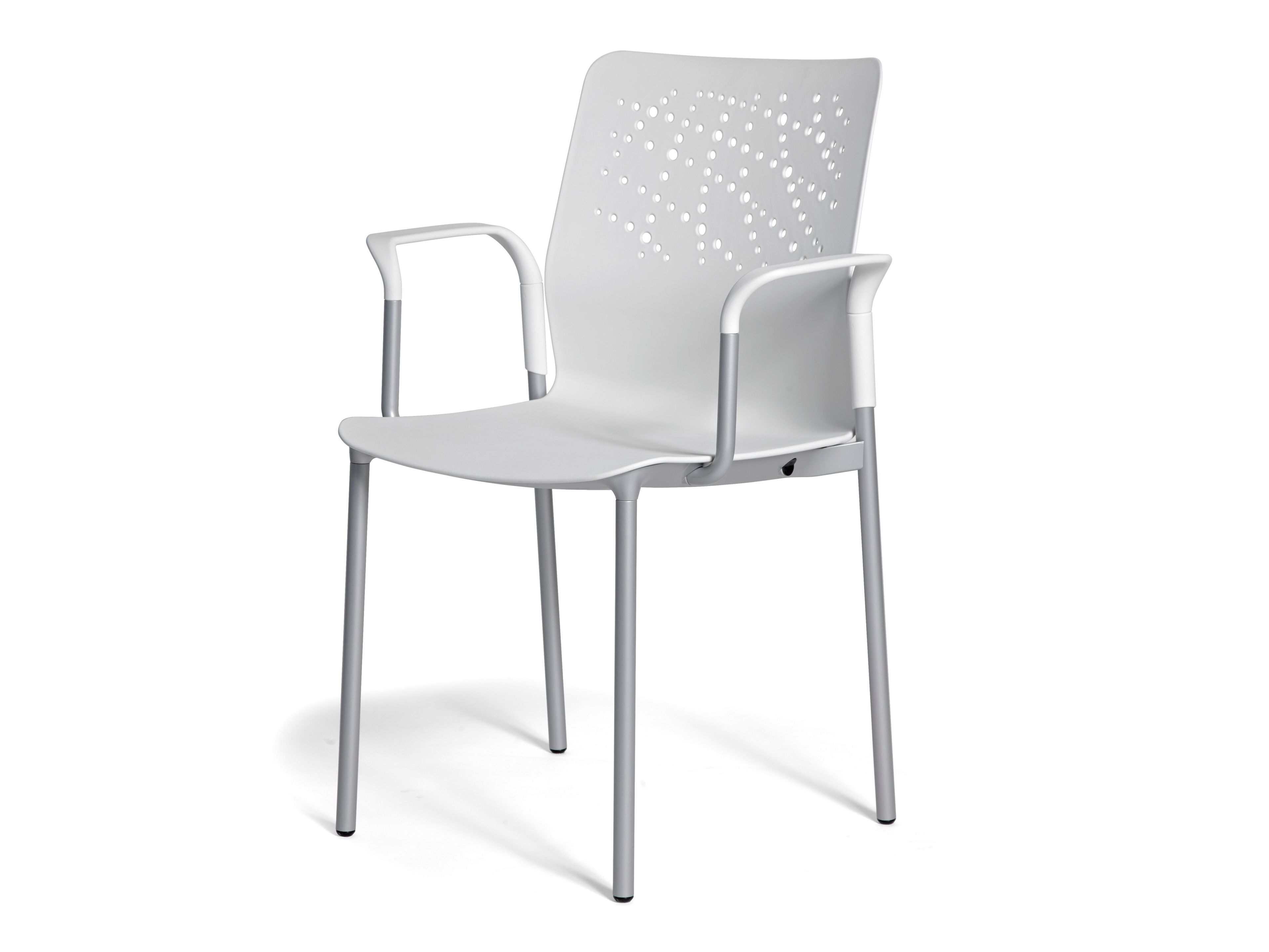 URBAN-BLOCK Stackable chair with armrests By ACTIU | design Javier Cuñado