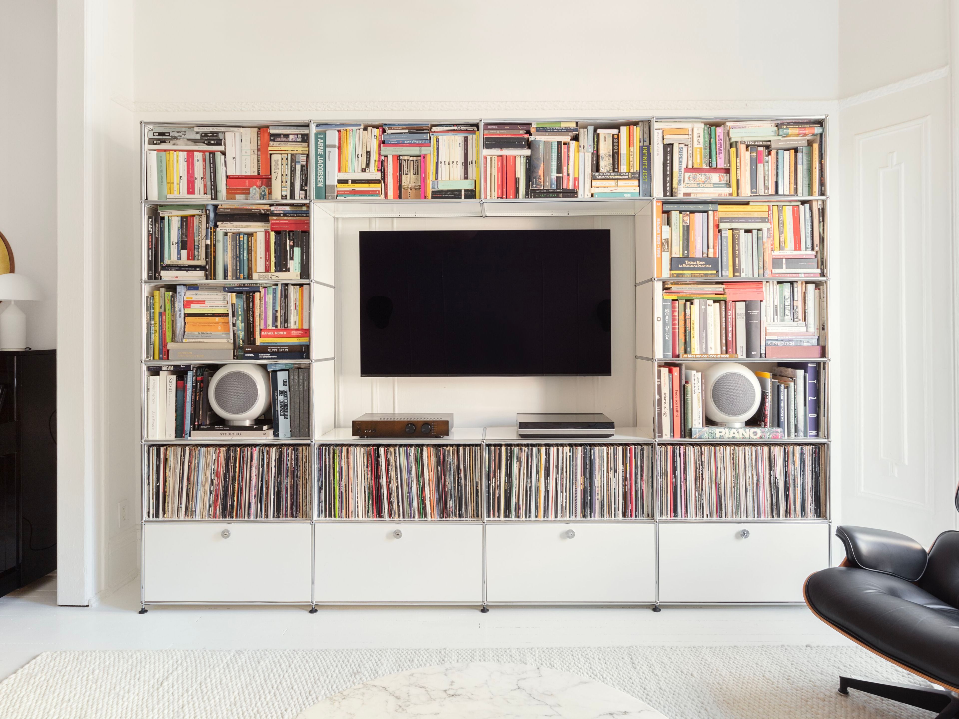 USM HALLER MEDIA SHELVING Sectional bookcase By USM | design Fritz Haller