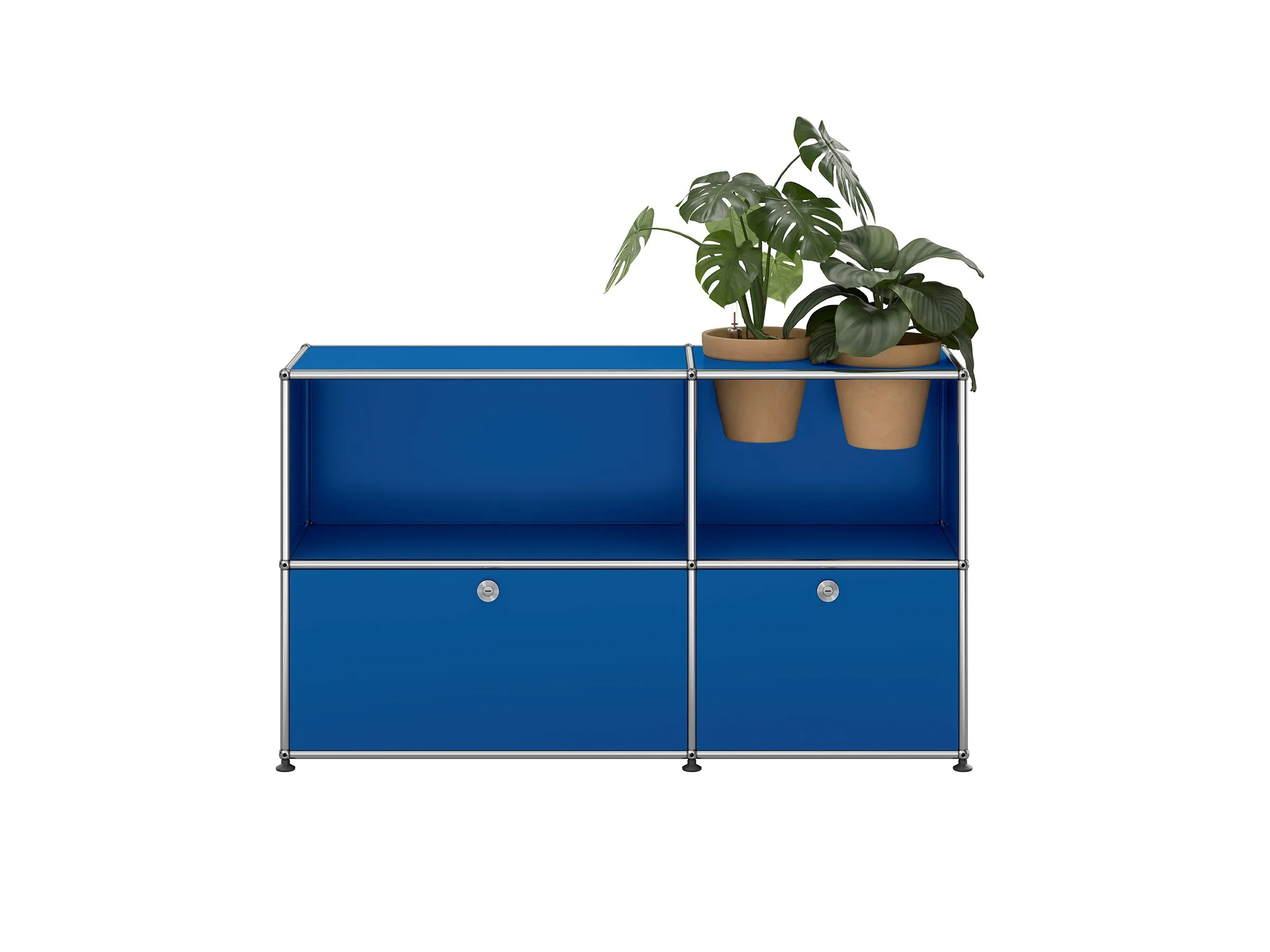 USM HALLER Modular steel sideboard with flap doors By USM
