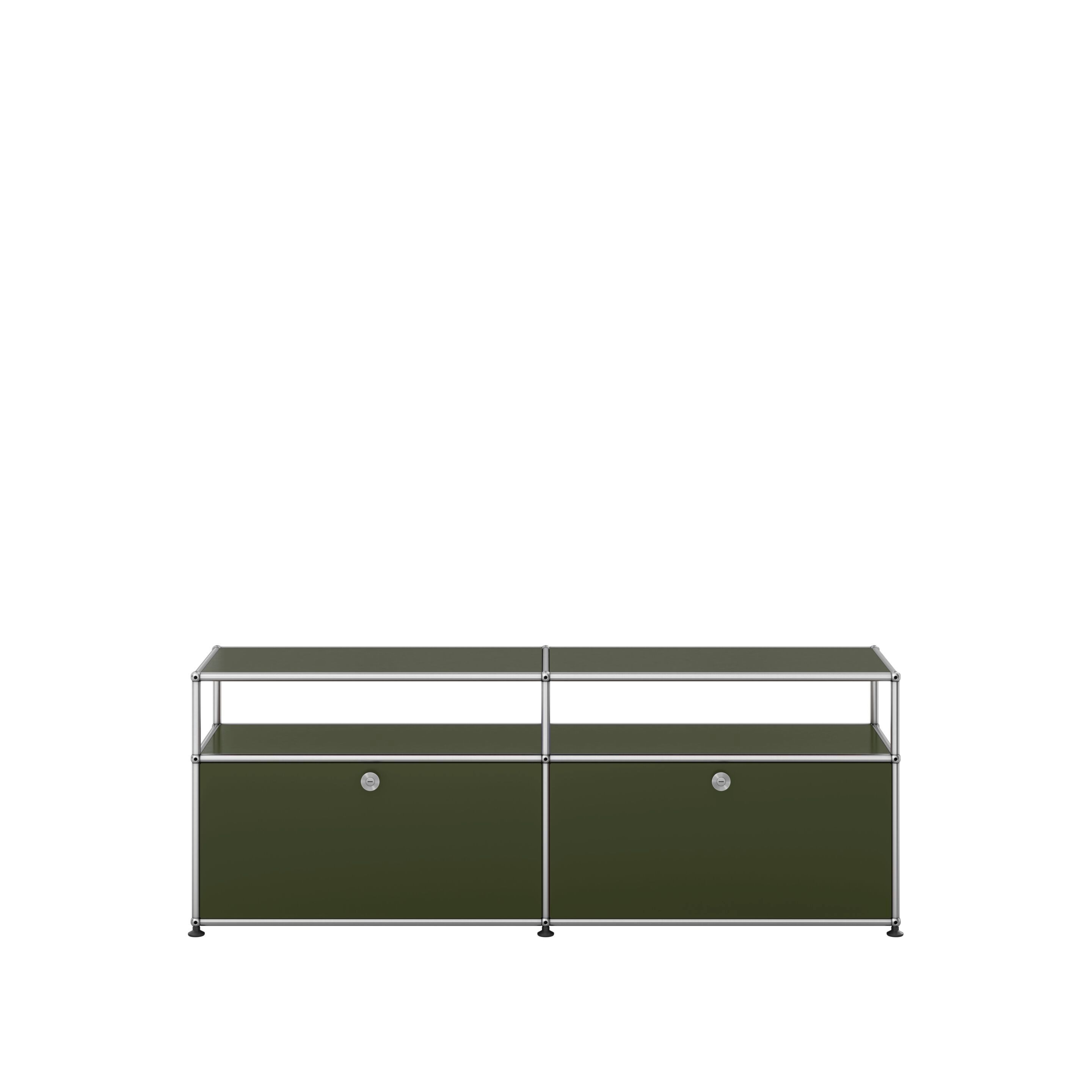 USM HALLER Modular metal sideboard with flap doors By USM