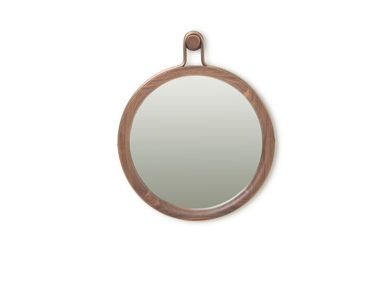 UTILITY ROUND MIRROR SMALL mirror By STELLAR WORKS