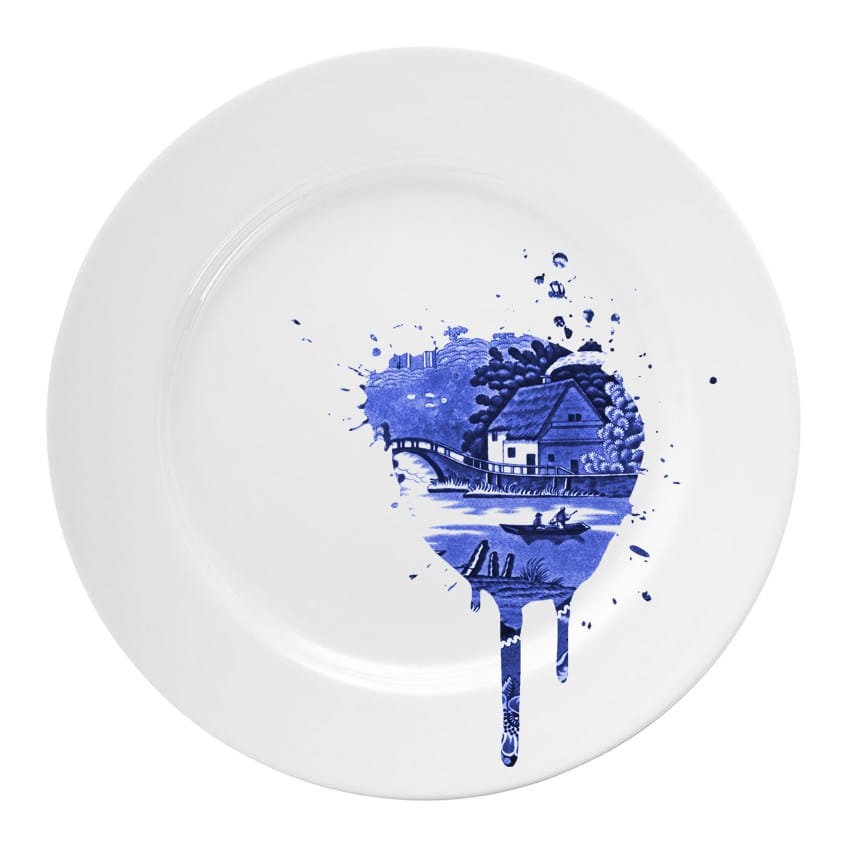 Dinner plate UNDERCOVER ANTIQUE By Mineheart