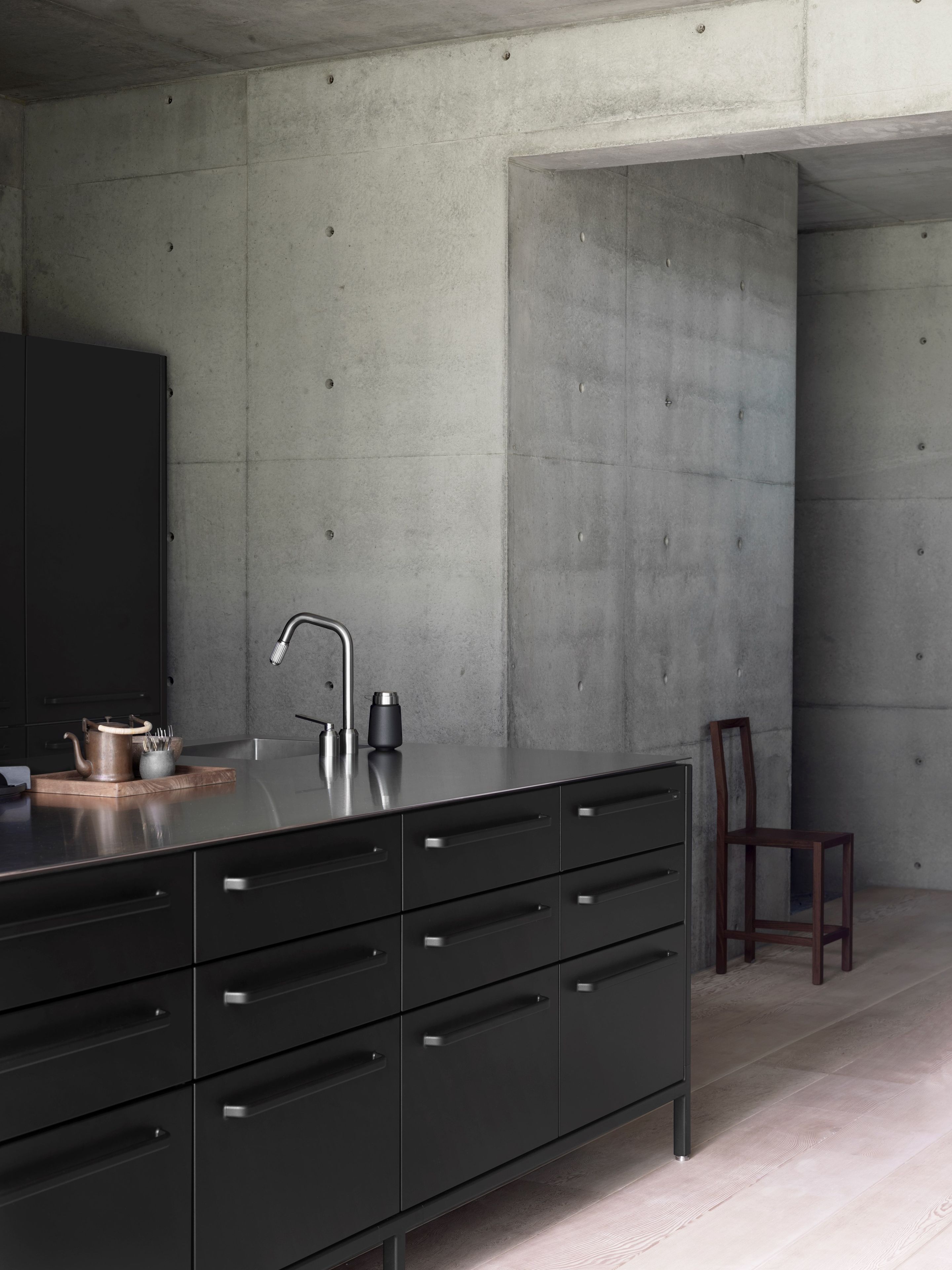 V1 | Steel kitchen Steel fitted kitchen By Vipp