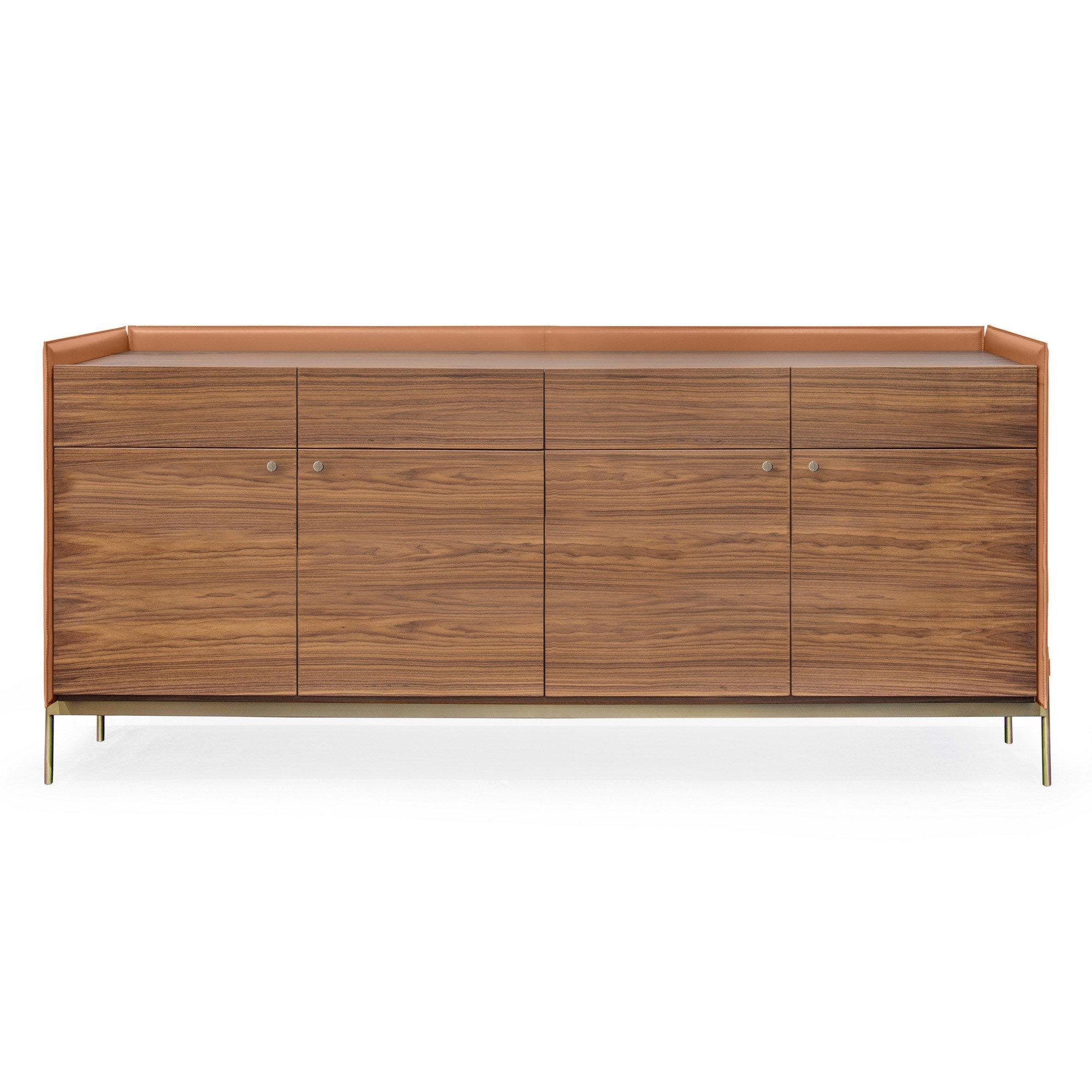 V246 | Sideboard Tanned leather sideboard with drawers By Aston Martin