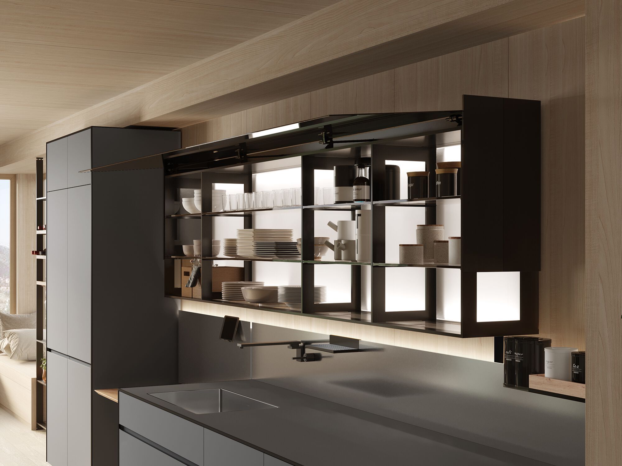 AERIUS Kitchen unit By VALCUCINE