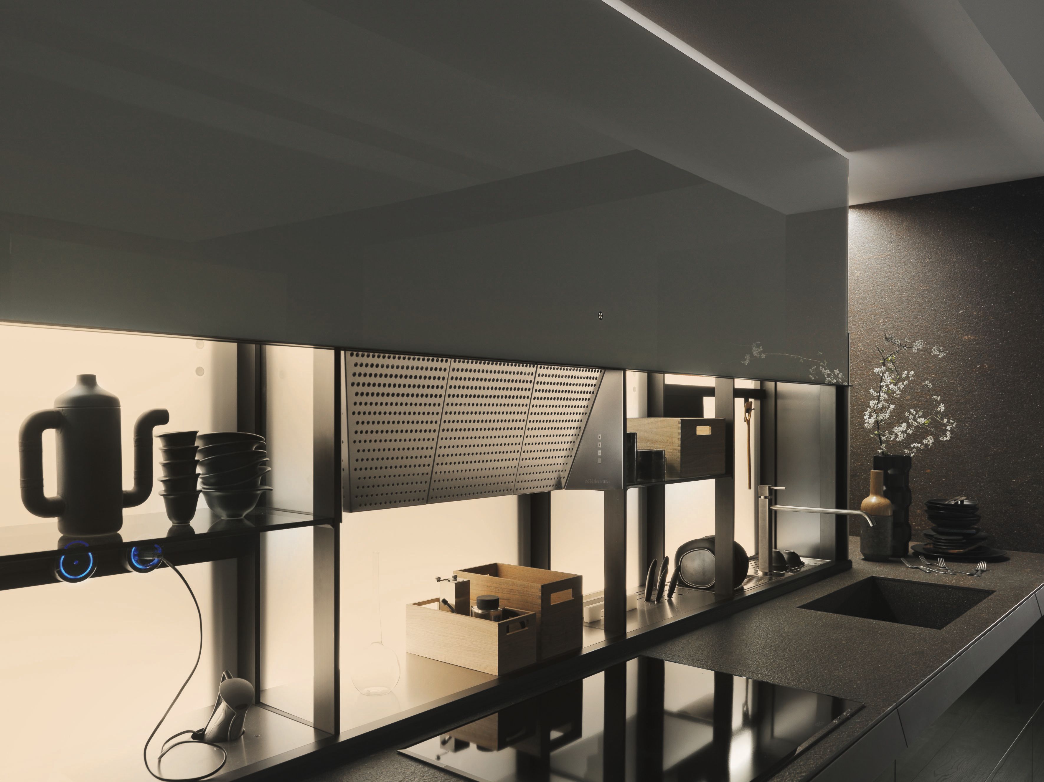 AIR LOGICA Kitchen backsplash By VALCUCINE