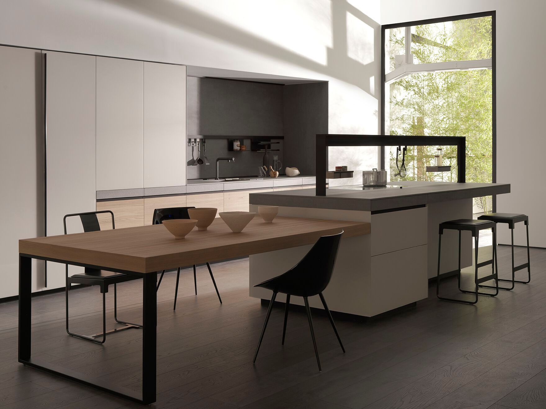 GENIUS LOCI TACTILE ELM Elm kitchen with Tech Ceramic drawer By ...