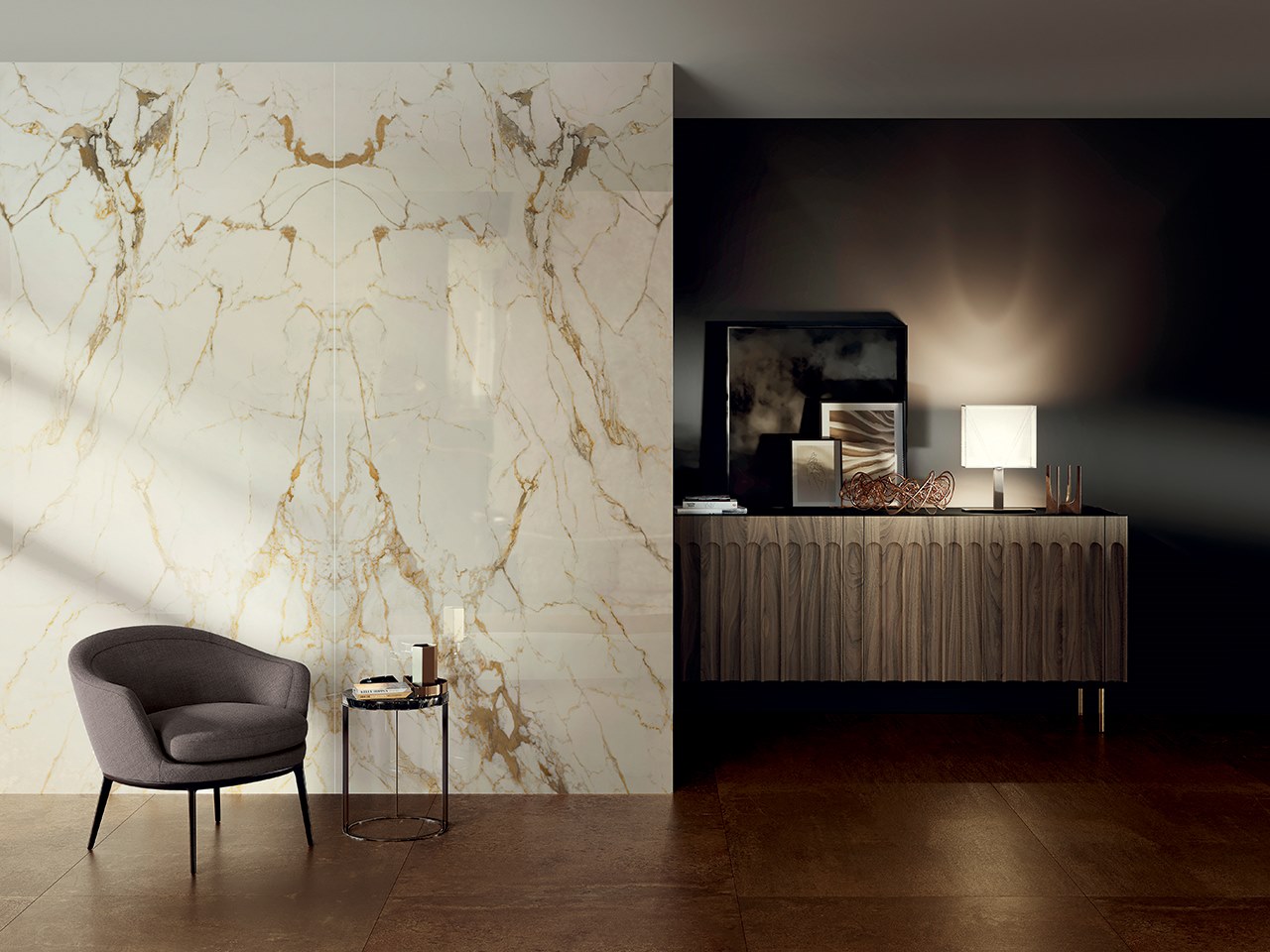 VANITY MACCHIA VECCHIA Pavimento/rivestimento in gres laminato effetto ...