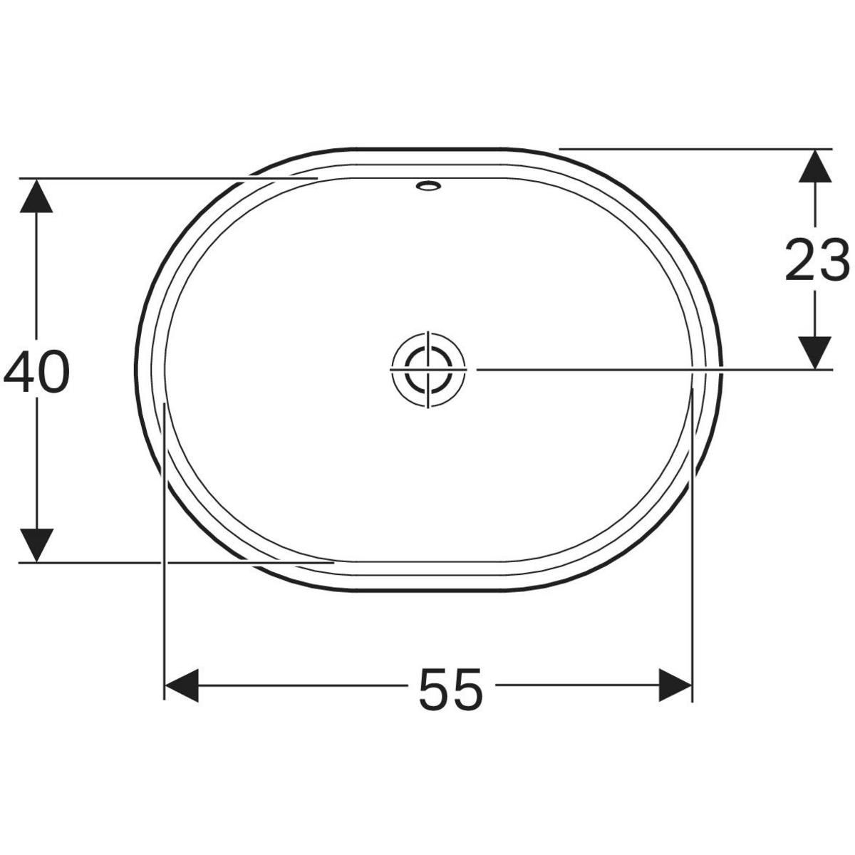 VARIFORM | Undermount washbasin VariForm Collection By Geberit