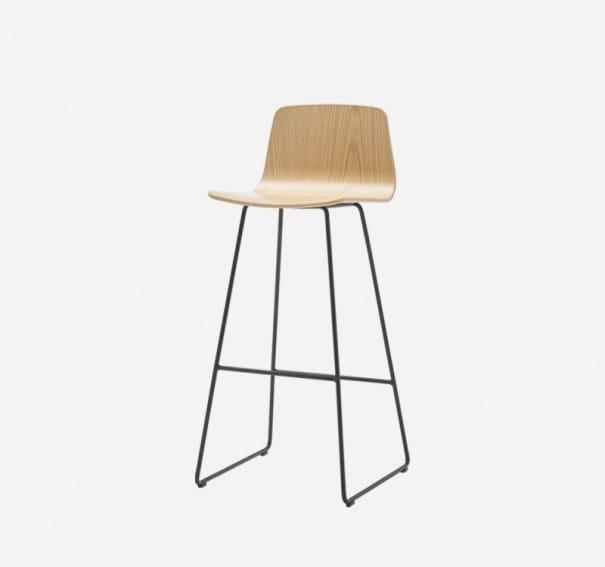 VARYA WOOD | Sled base stool By INCLASS design Simon Pengelly