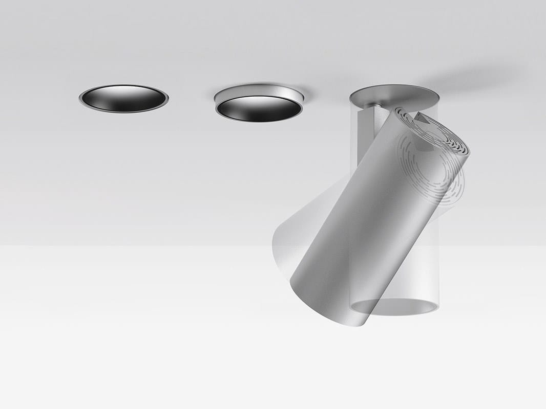 VECTOR Recessed LED adjustable aluminium spotlight By Artemide