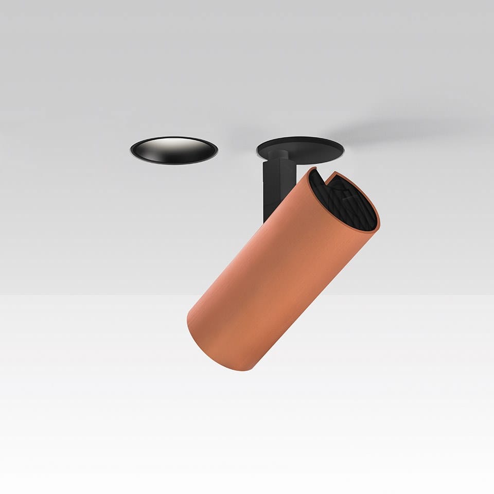 VECTOR Recessed LED adjustable aluminium spotlight By Artemide