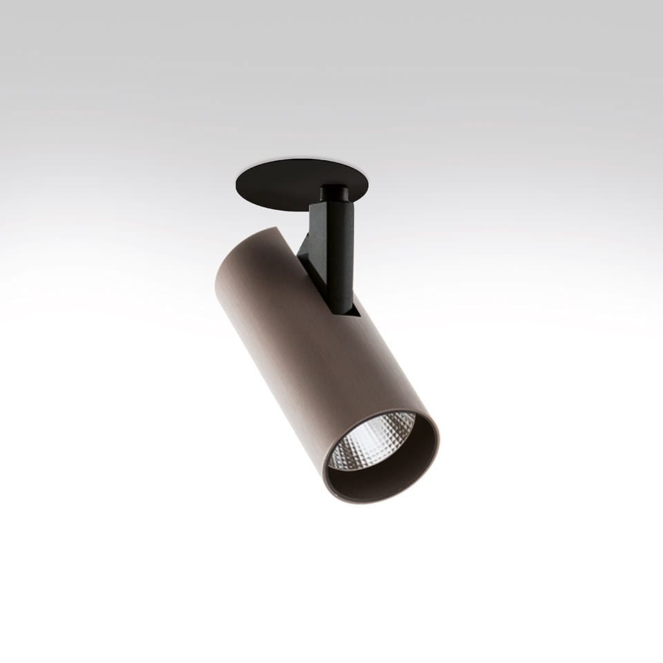 VECTOR LED semi-inset adjustable aluminium spotlight By Artemide