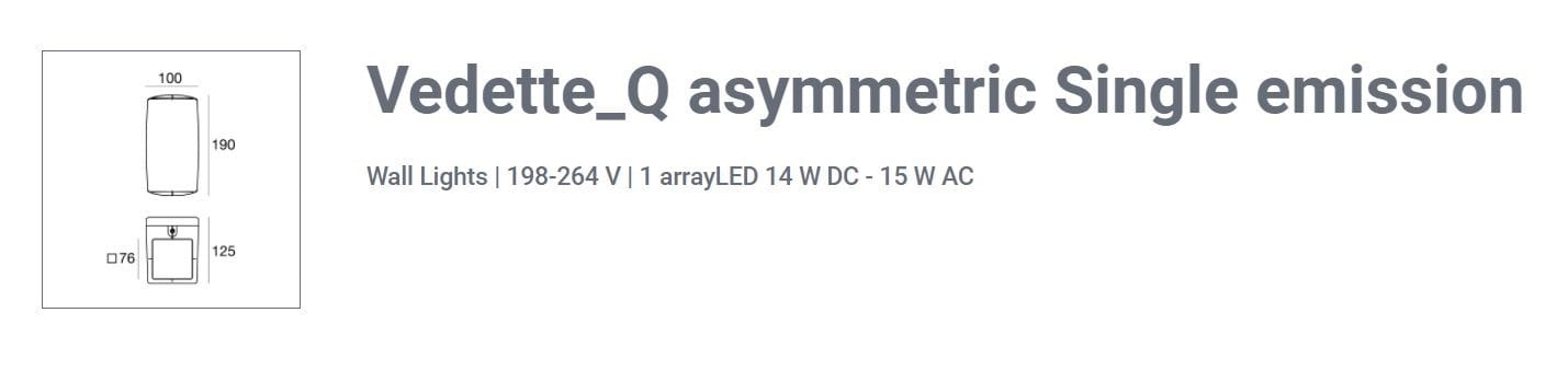 VEDETTE_Q Aplique exterior LED By Linea Light Group