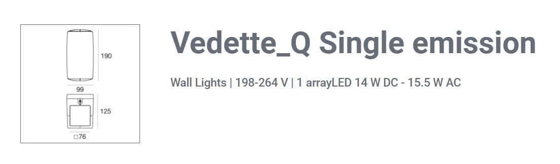VEDETTE_Q Aplique exterior LED By Linea Light Group