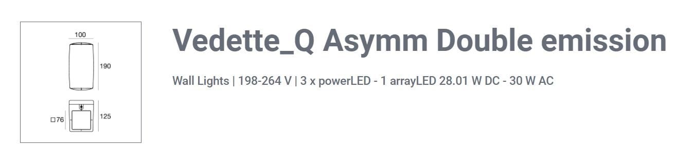 VEDETTE_Q Aplique exterior LED By Linea Light Group