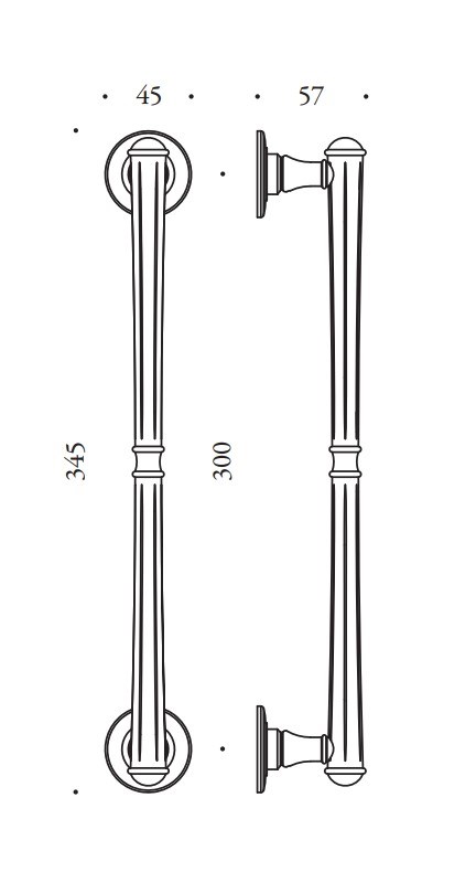 VENEZIA | Pull handle Brass pull handle By Colombo Design