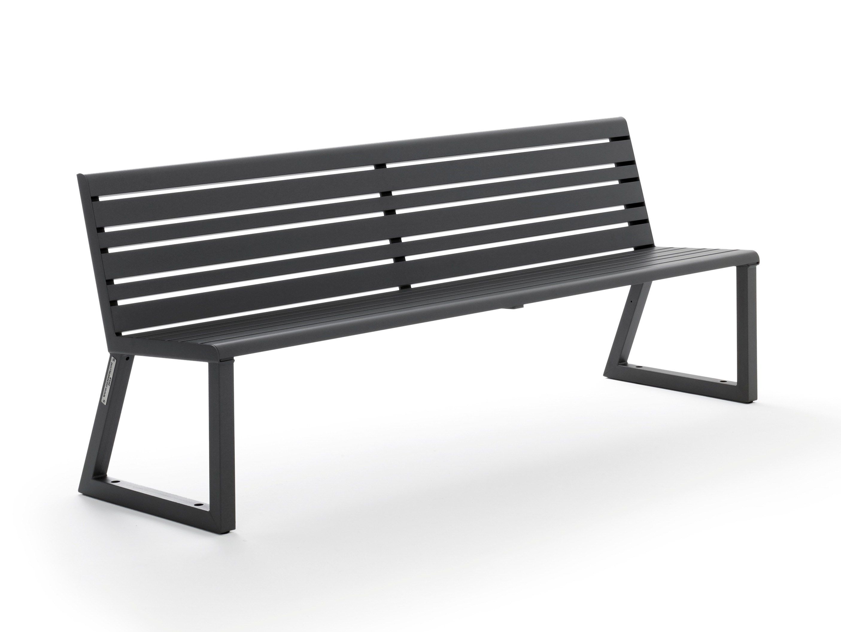 VENTIQUATTRORE.H24 | Bench with back By Urbantime design Basaglia Rota ...