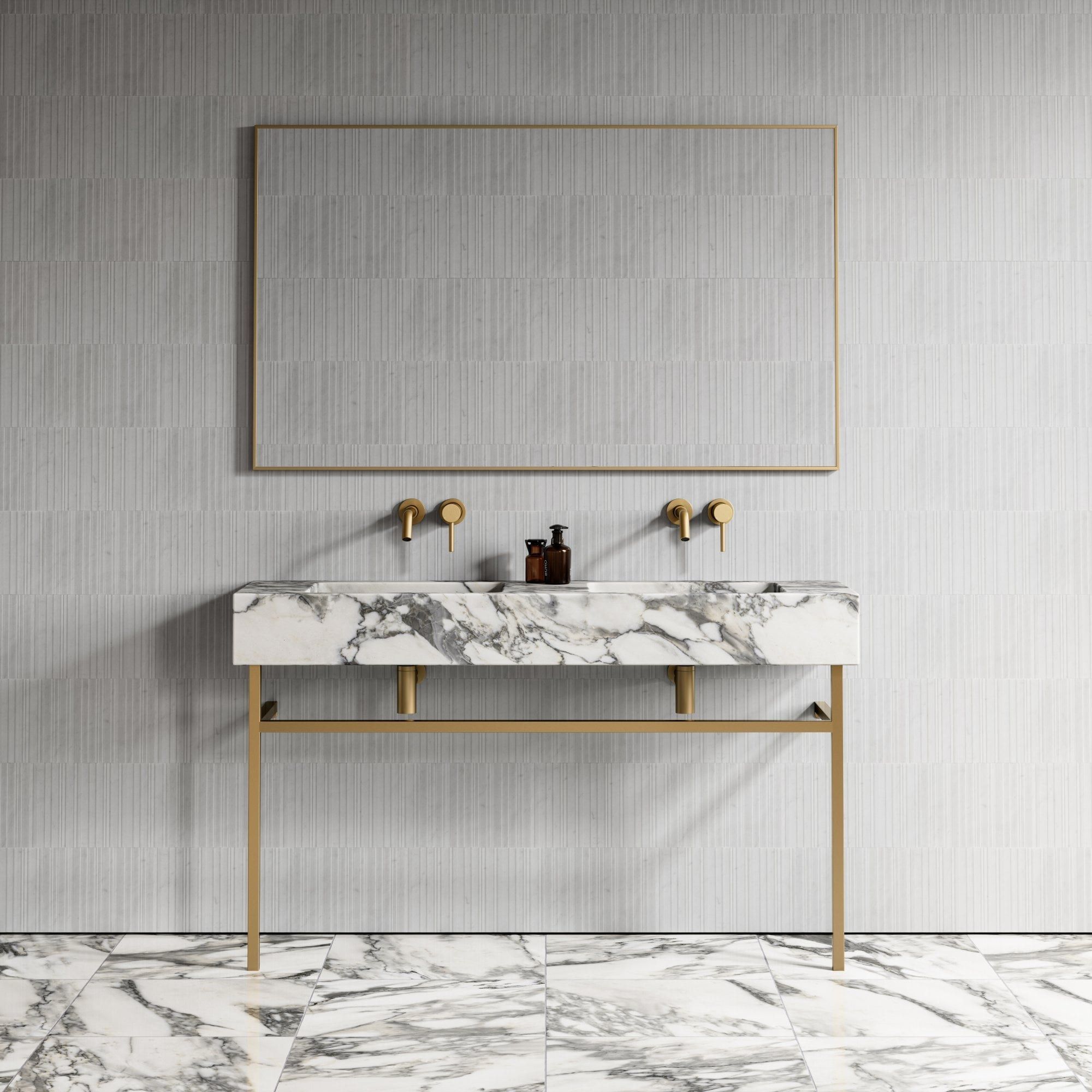 VERNANTE | Console sink with integrated washbasin By LUSSO