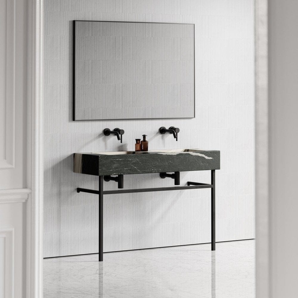 VERNANTE | Marble console sink Floor-standing double marble console ...