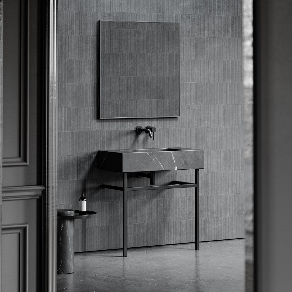 VERNANTE | Pietra Grey marble console sink By LUSSO