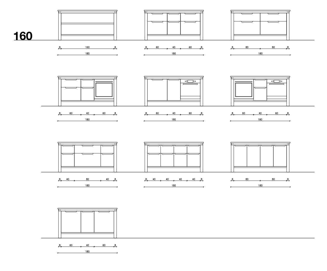 Wooden kitchen unit with drawers VERY WOODEN KITCHEN By VERY SIMPLE ...