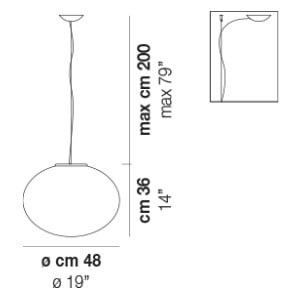VETRERIA VISTOSI - LUCCIOLA SP pendant lamp By In Stock
